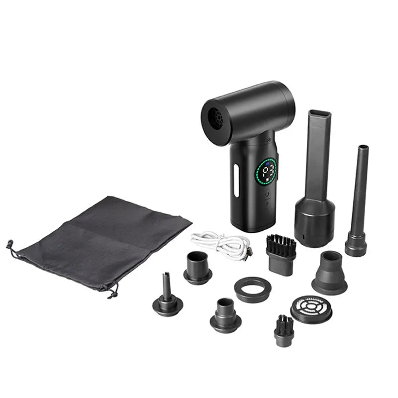 Powerful 7500mAh Wireless Portable Air Duster - 2-in-1 Inflatable Blow ...